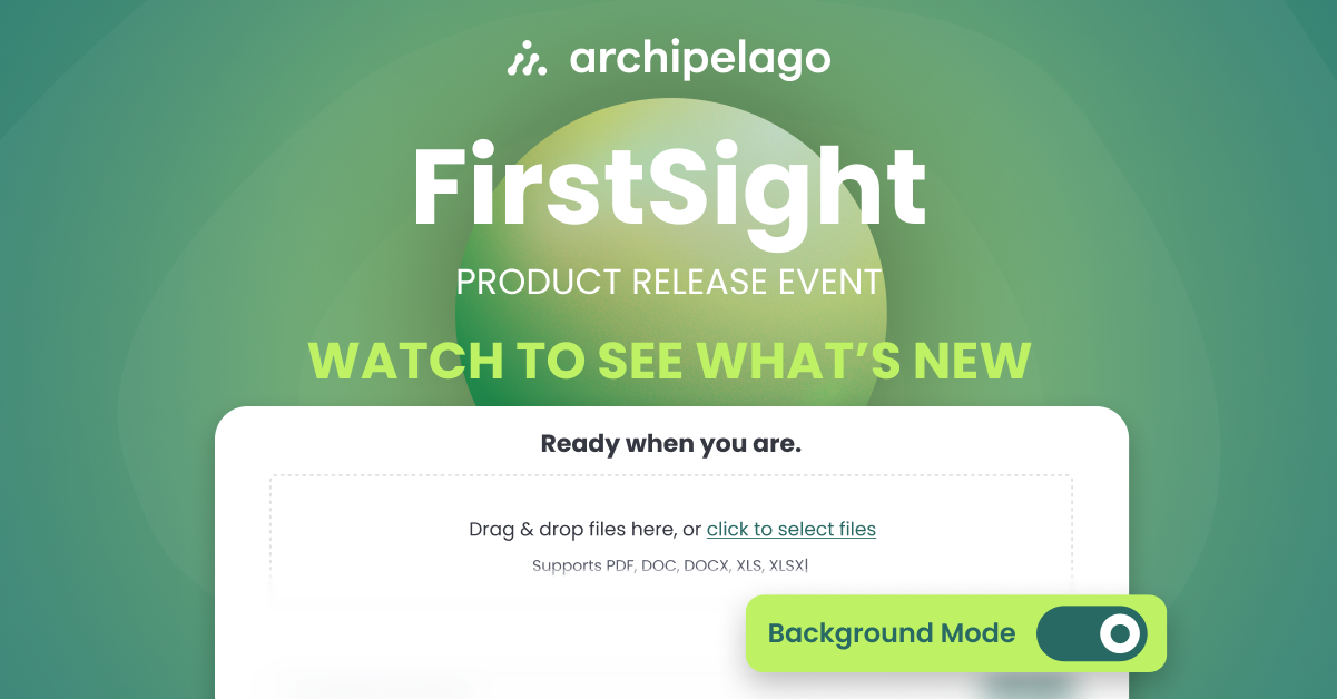 Watch the FirstSight Product Release